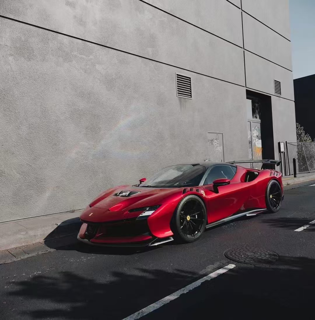 Ferrari SF90 Upgrade MS Style Partial Carbon Fiber Wide Body Kit Front ...