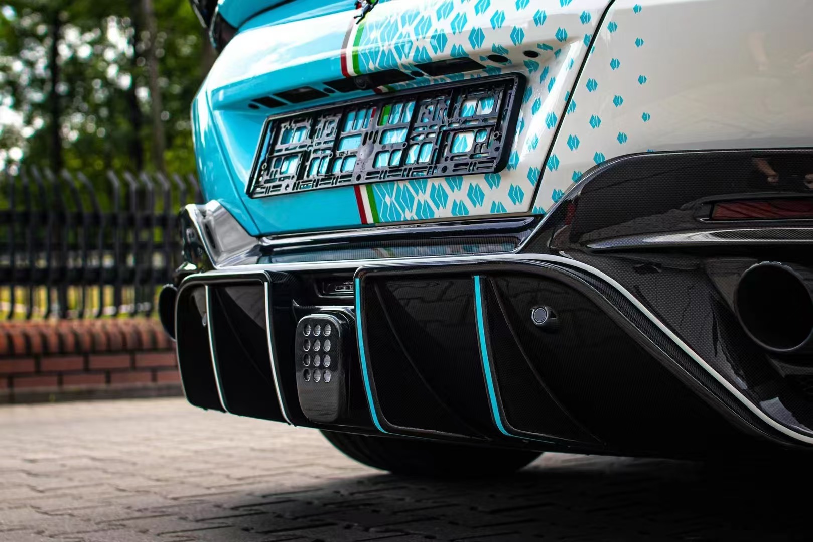 Ferrari Roma Upgrade MS Style Partial Carbon Fiber Wide Body Kit Front ...