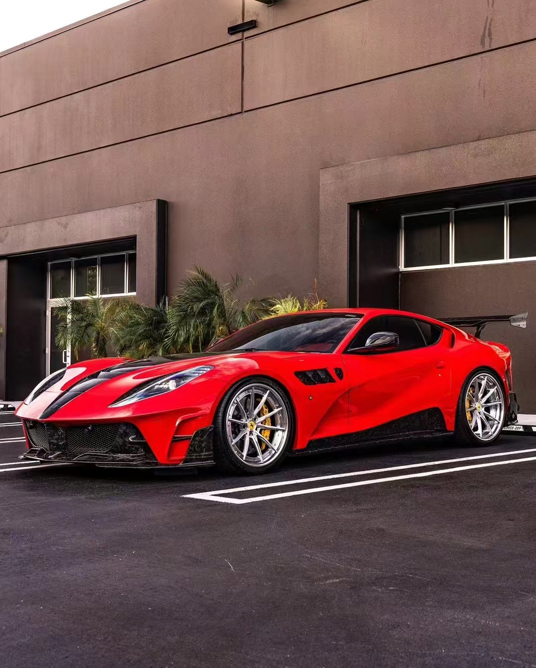 Ferrari 812 Upgrade MS Style Partial Carbon Fiber Body Kit Front Bumper ...