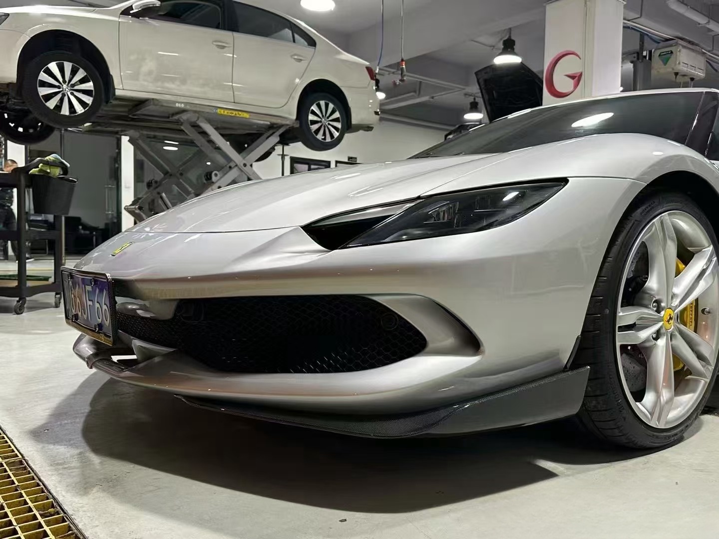 Ferrari 296 Upgrade OEM Style Carbon Fiber Body Kit Front Lip Rear ...