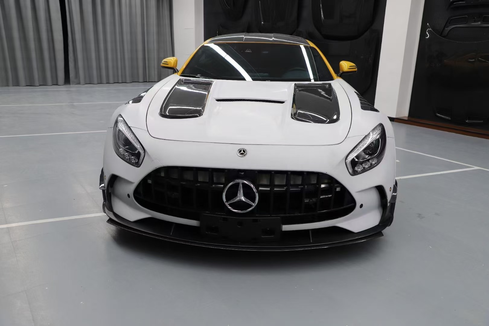 Mercedes-Benz C190 AMG-GT 2Door Upgrade BS Style Body Kit Front Bumper ...