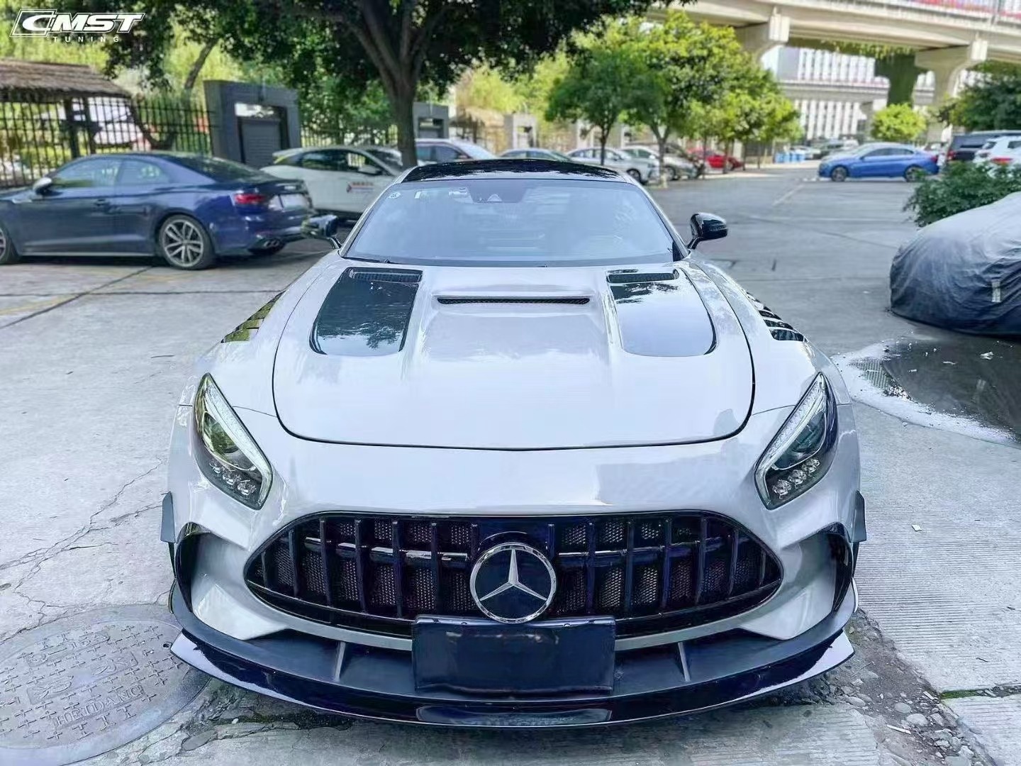 Mercedes-Benz C190 AMG-GT 2Door Upgrade BS Style Body Kit Front Bumper ...