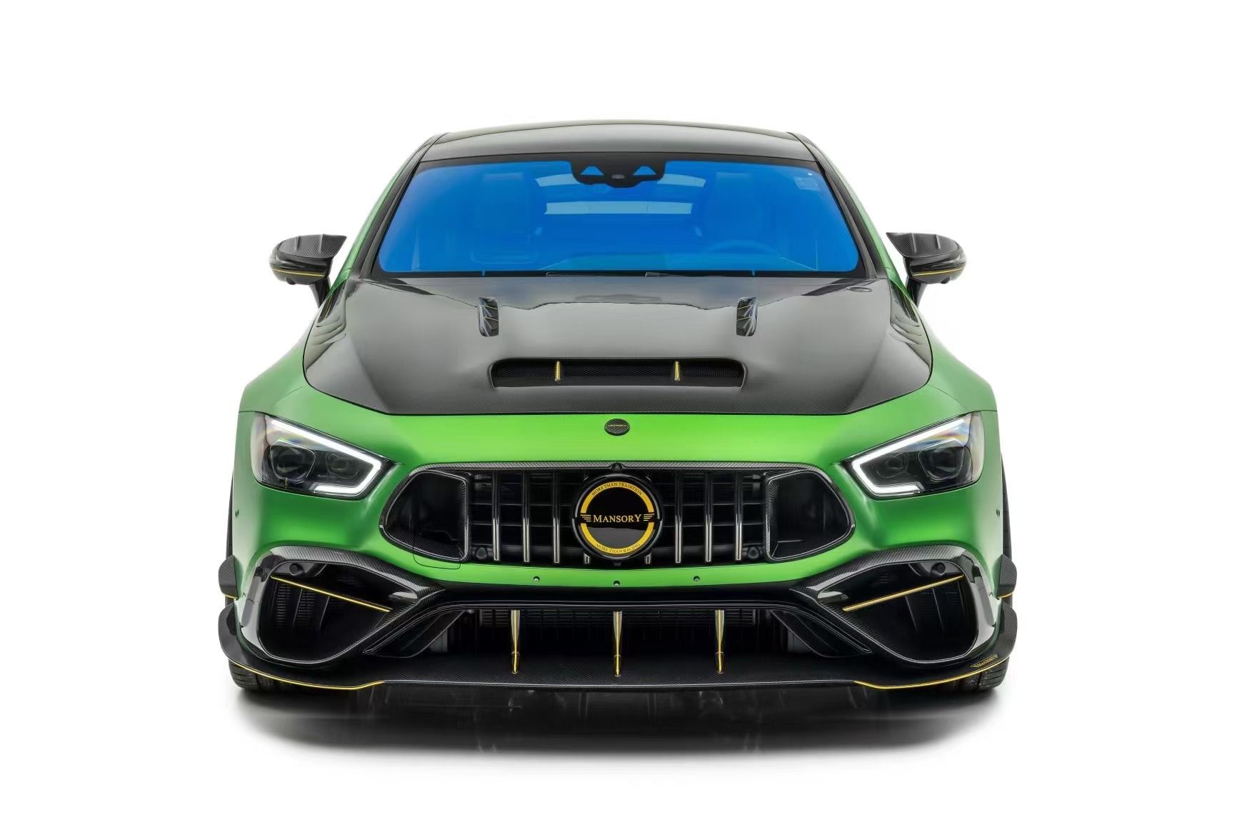 Mercedes-Benz C190 AMG-GT 4Door Upgrade MS Style Body Kit Front Bumper ...
