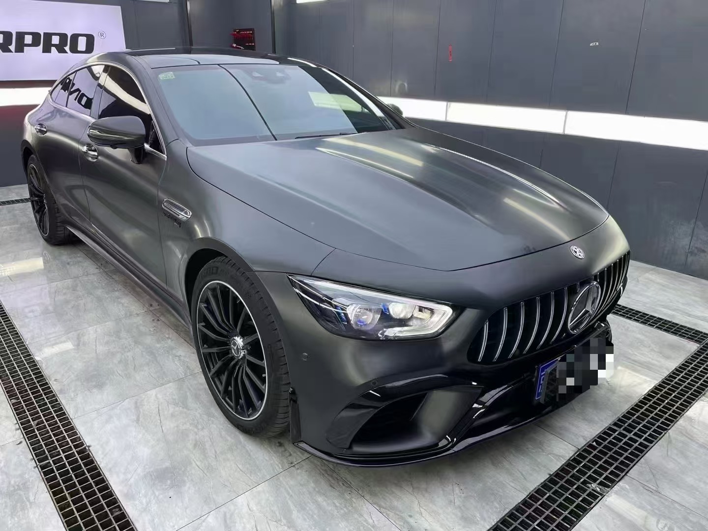 Mercedes-Benz C190 AMG-GT 4Door Upgrade Edition Style Body Kit Front ...